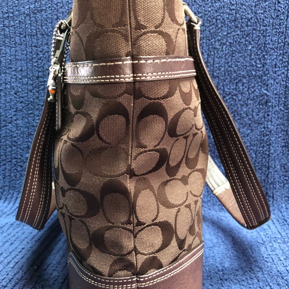 Coach | Bags | Coach Signature Brown Tote | Poshmark